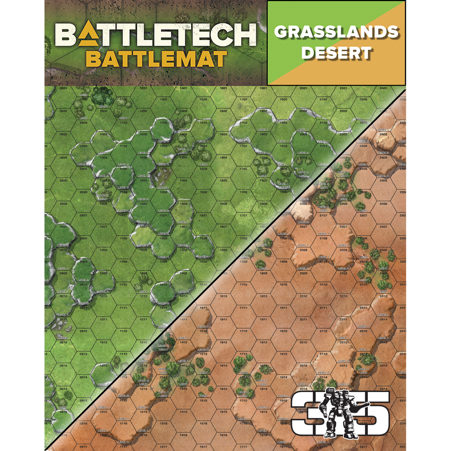 Battletech Battlemat - Grasslands Desert – Vault Games