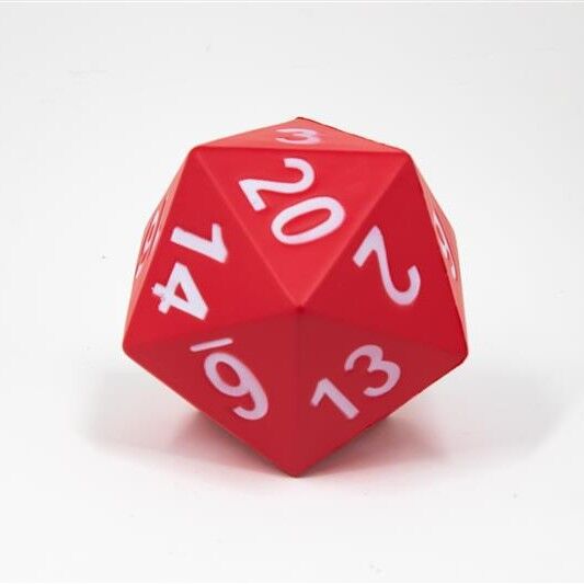 Foam Dice: D20 – Red – Vault Games