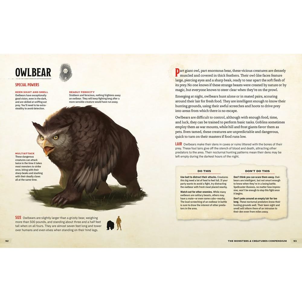 D&D The Monsters & Creatures Compendium - A Young Adventurer's Guide ...