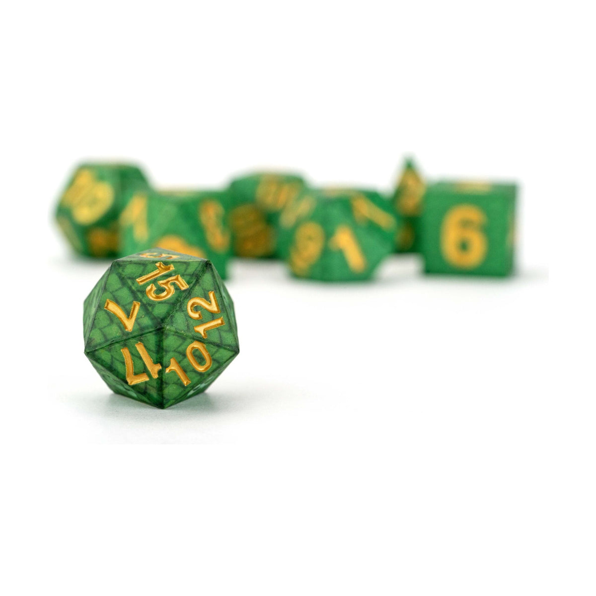 MDG Silicone Dice Set - Dragon Storm: Green Dragon Scales – Vault Games