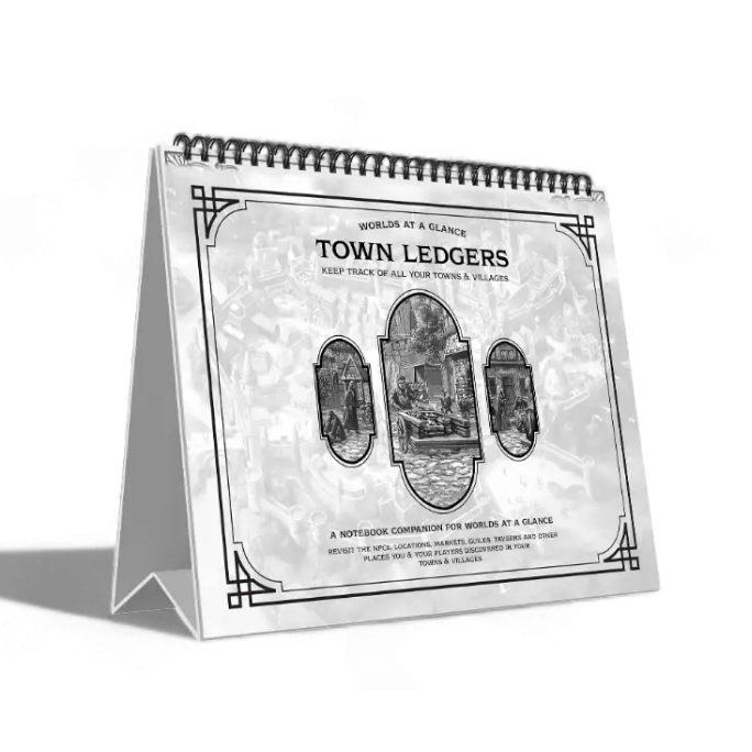 Towns & Villages Town Ledgers Notebook - Worlds at a Glance – Vault Games