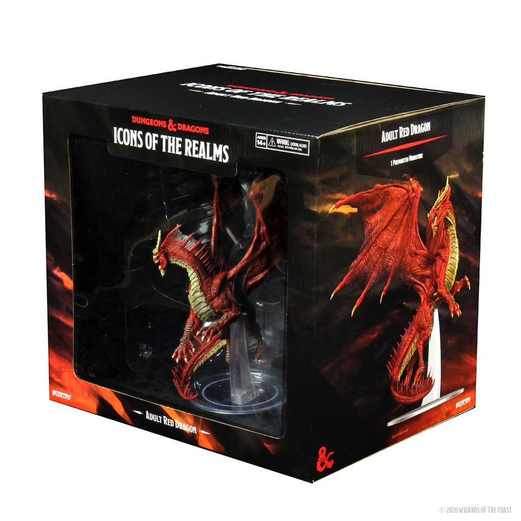 Red Adult Dragon Premium Figure - D&D Icons of the Realms – Vault Games